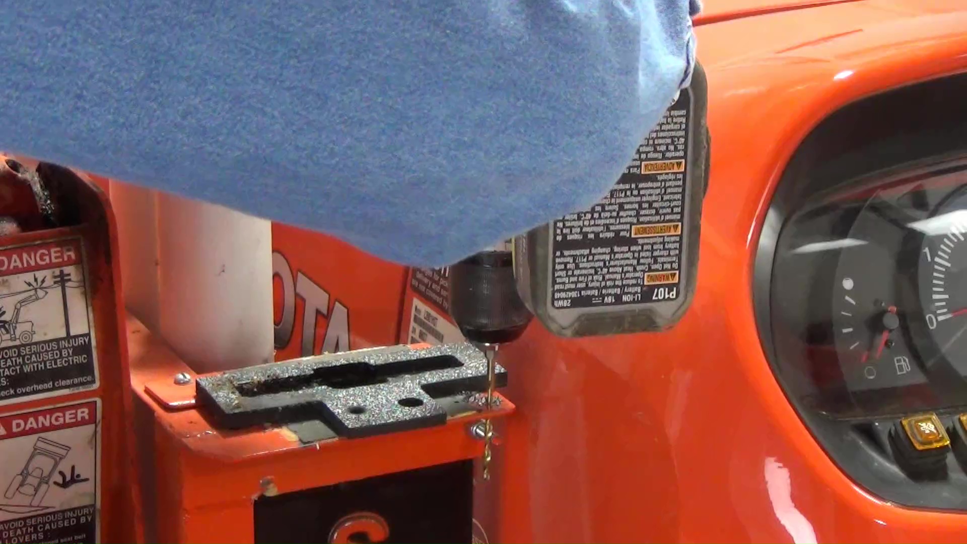 Kubota Tractor Mod: Adding a Cell Phone Holder – DIY My Way