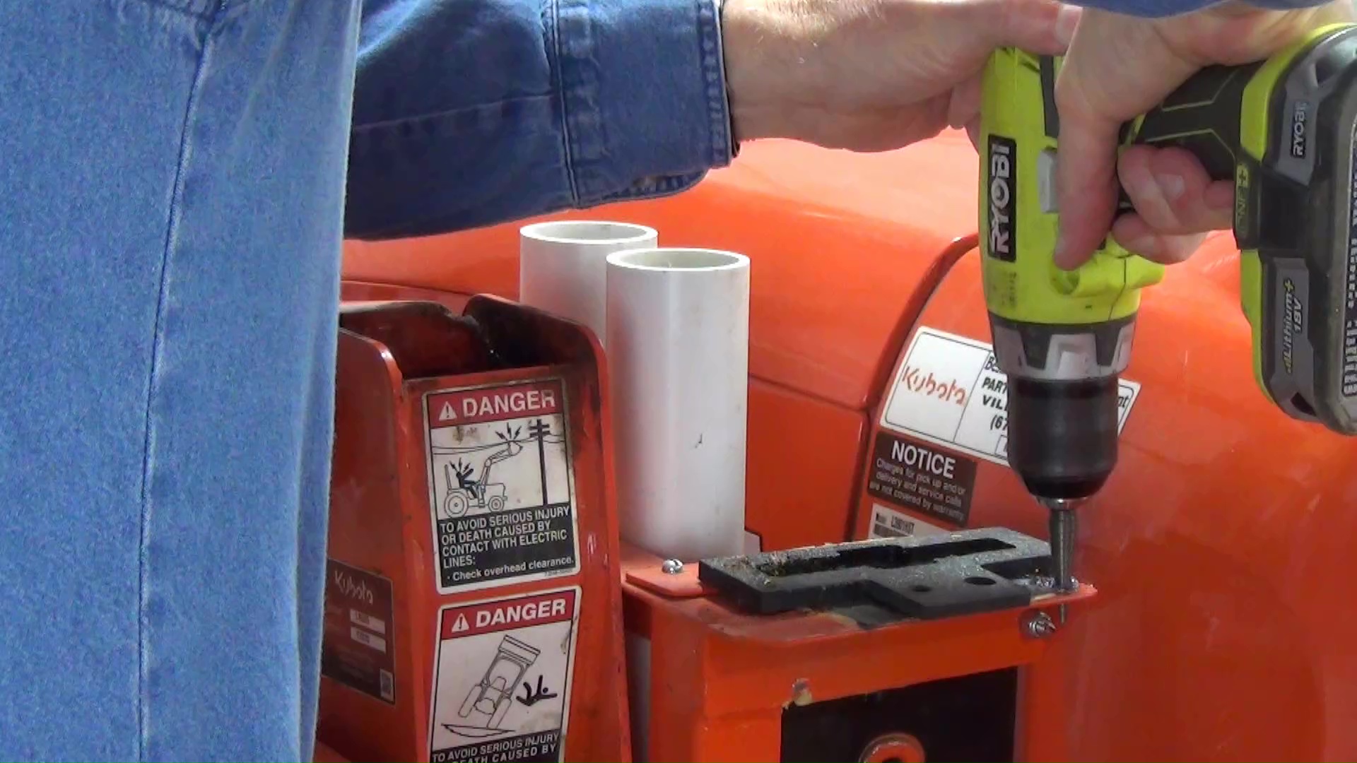 Kubota Tractor Mod: Adding a Cell Phone Holder – DIY My Way
