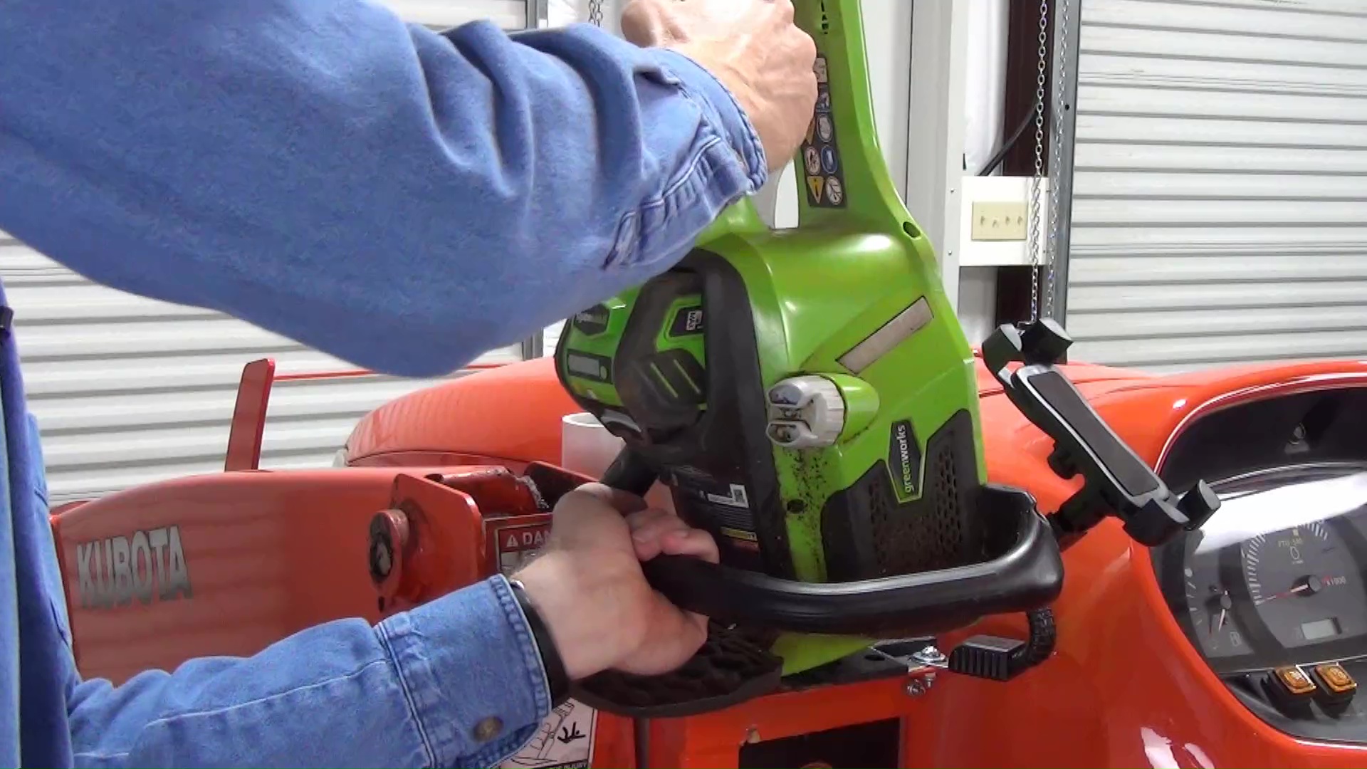 Kubota Tractor Mod: Adding a Cell Phone Holder – DIY My Way